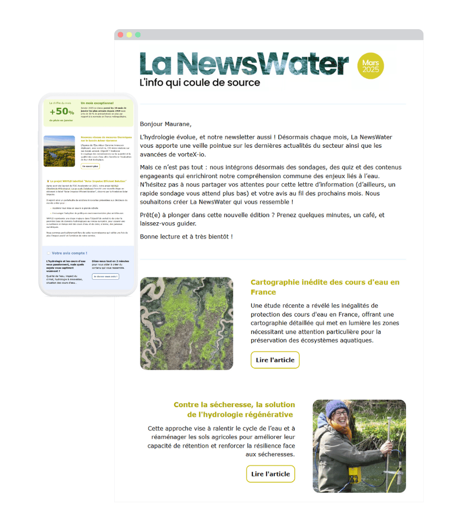 NewsWater, the news that flows - vorteX-io