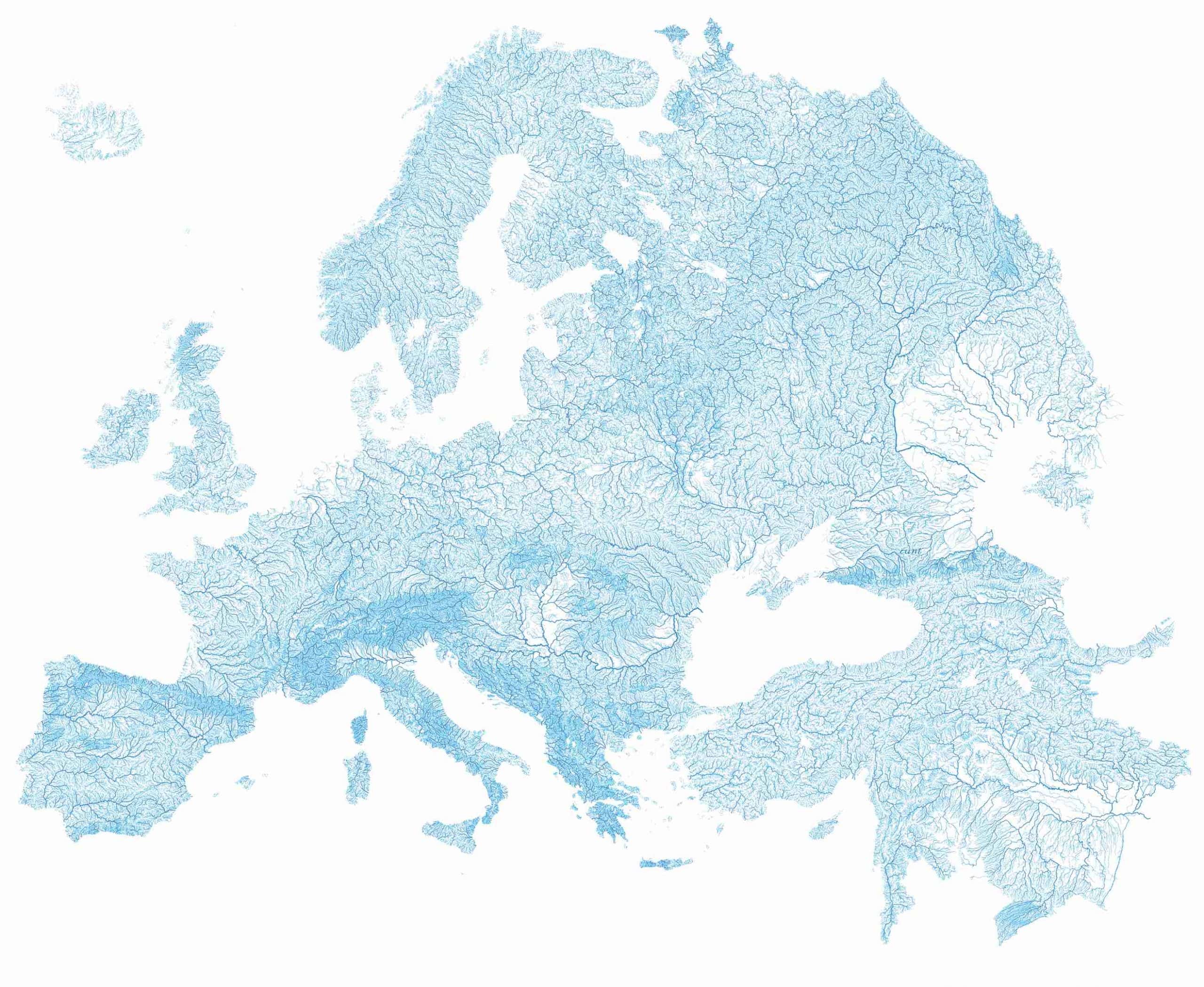 Europe's first hydrological database